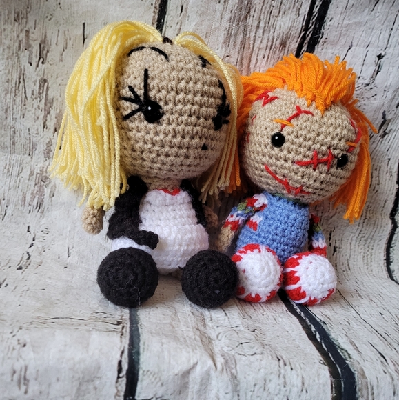 Hand Crafted | Toys | Crochet Tiffany Chucky Amigurumi Doll Set | Poshmark
